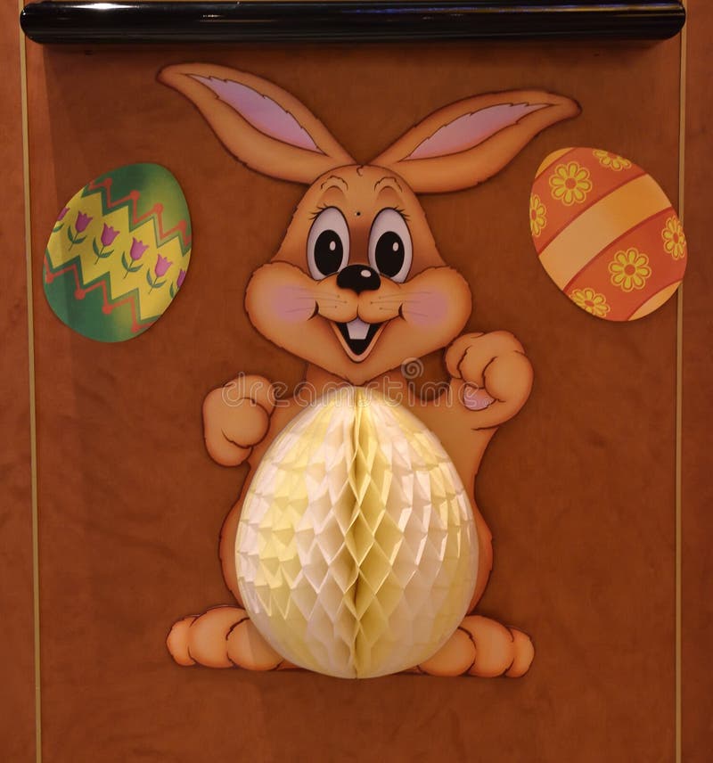 Happy Smiling Easter Bunny Display Editorial Stock Photo - Image of ...