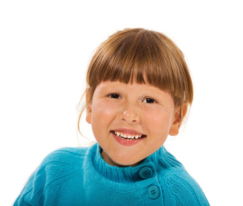 Happy smiling girl stock photo. Image of isolated, confidence - 16951444