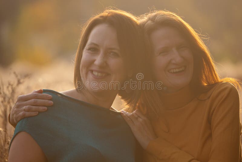 Happy smiling girlfriend stock photo. Image of together - 129451450
