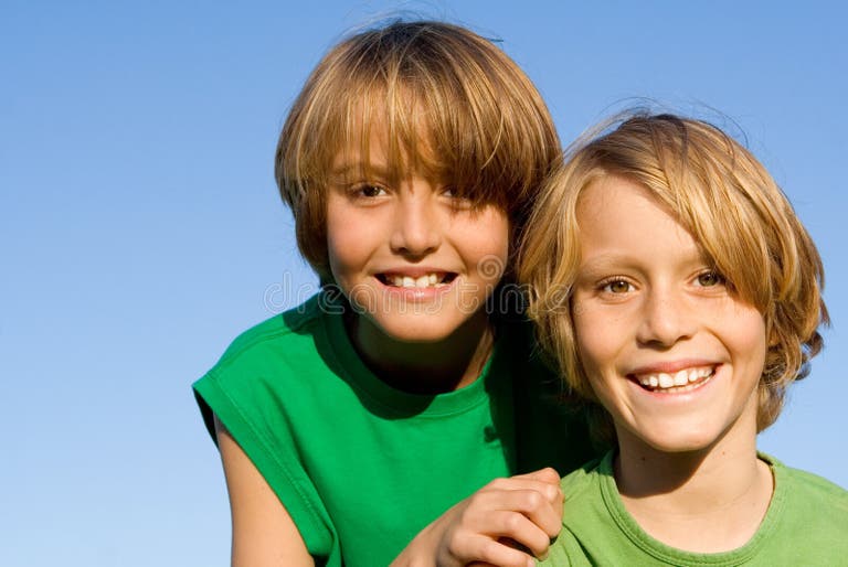 Happy smiling kids stock image. Image of friends, loving - 4165189