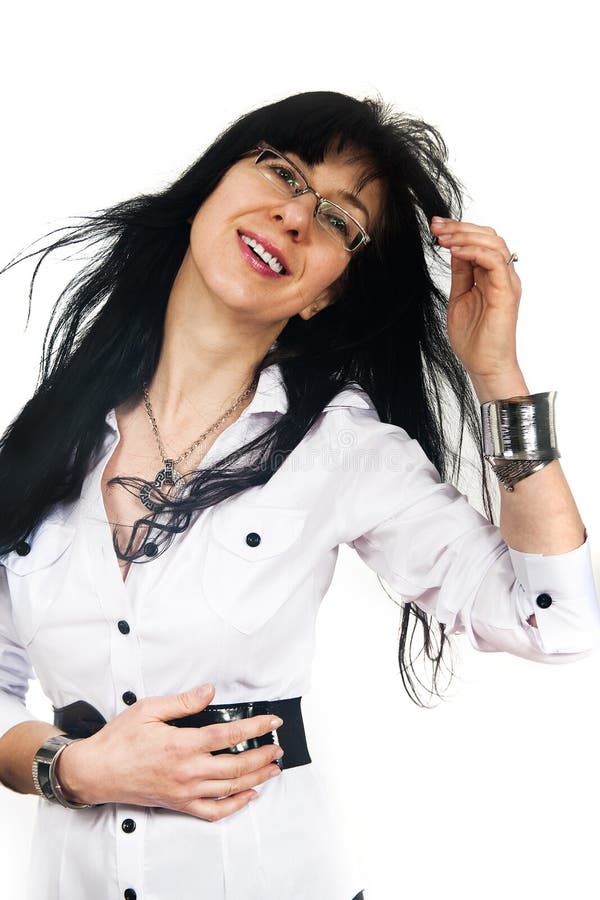 Happy smiling lady stock image. Image of assistant, colleague - 12327495