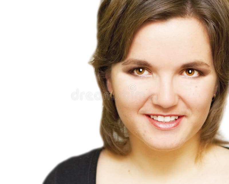 Happy smiling lady stock photo. Image of hair, girl, lady - 8183124