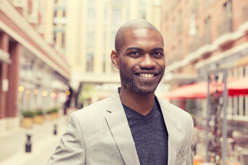 Happy smiling man outdoors stock image. Image of good - 54561031