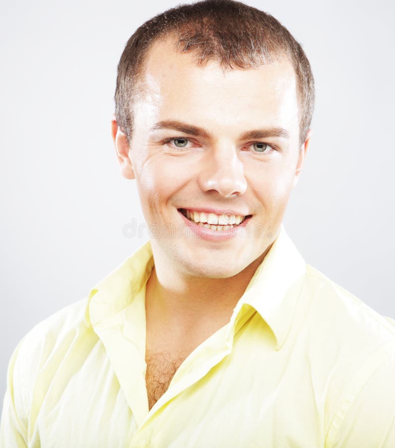 Happy smiling man, stock photo. Image of face, attractive - 37790820