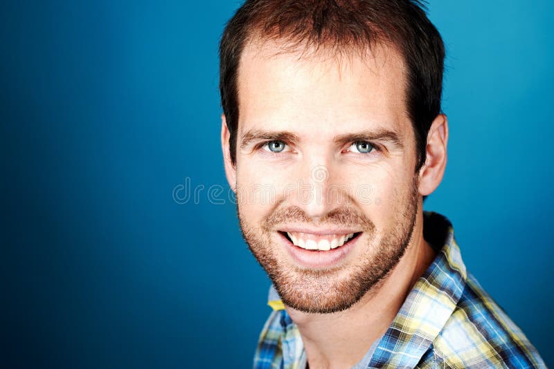 Portrait of a Handsome Spanish Man Smiling at the Camera Stock Photo ...