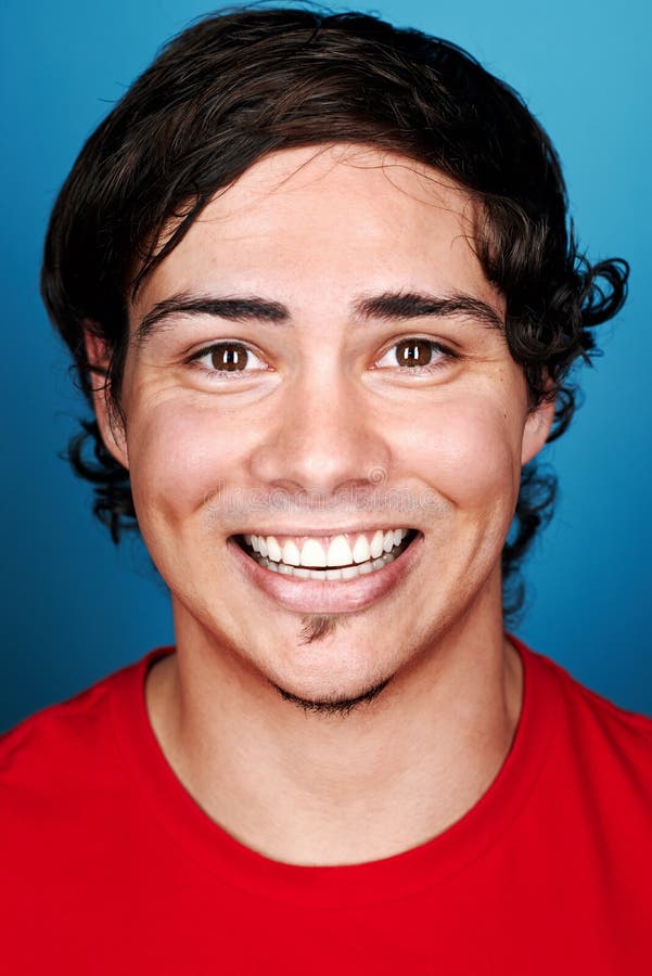 Happy smiling man stock photo. Image of hairstyle, positive - 33714294