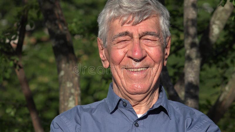 Happy and Smiling Old Man or Senior Stock Photo - Image of male ...