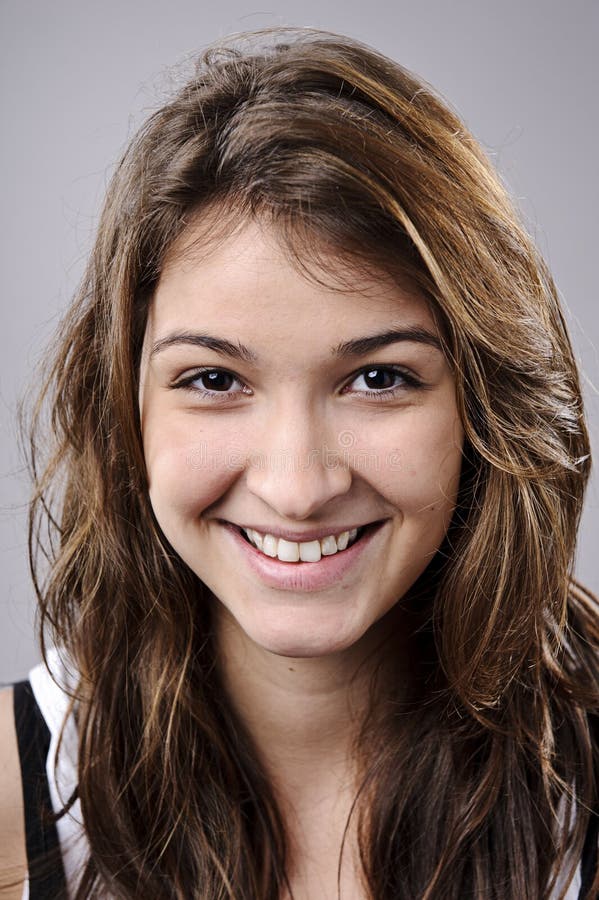 Happy smiling portrait stock photo. Image of eyes, natural - 16656866