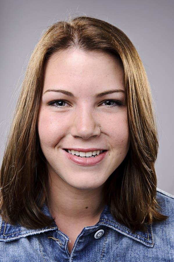 Happy smiling portrait stock photo. Image of girl, studio - 16655488