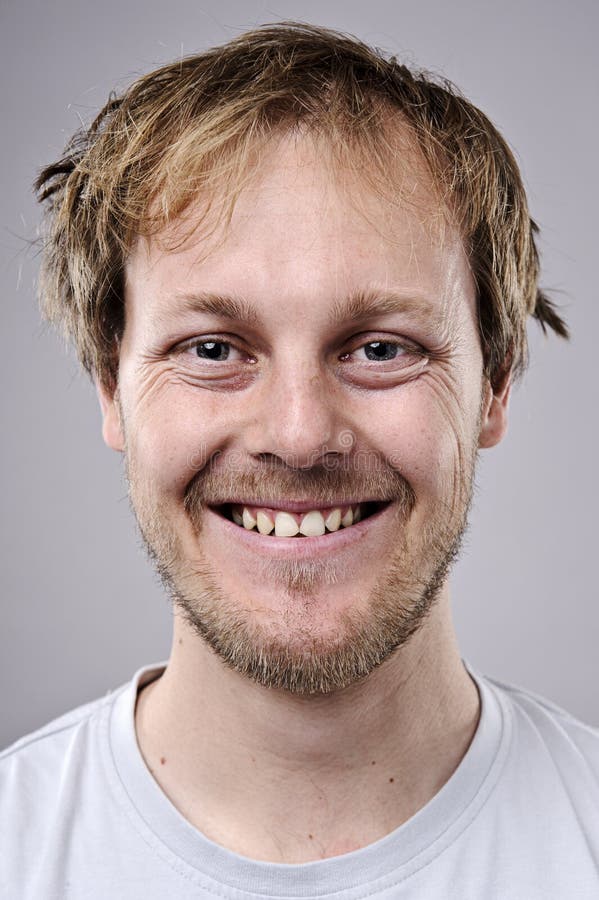 Happy smiling portrait stock image. Image of wrinkle - 16656425