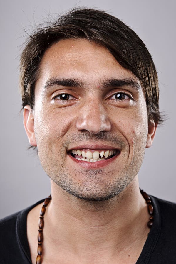 Happy smiling portrait stock photo. Image of isolated - 16656692