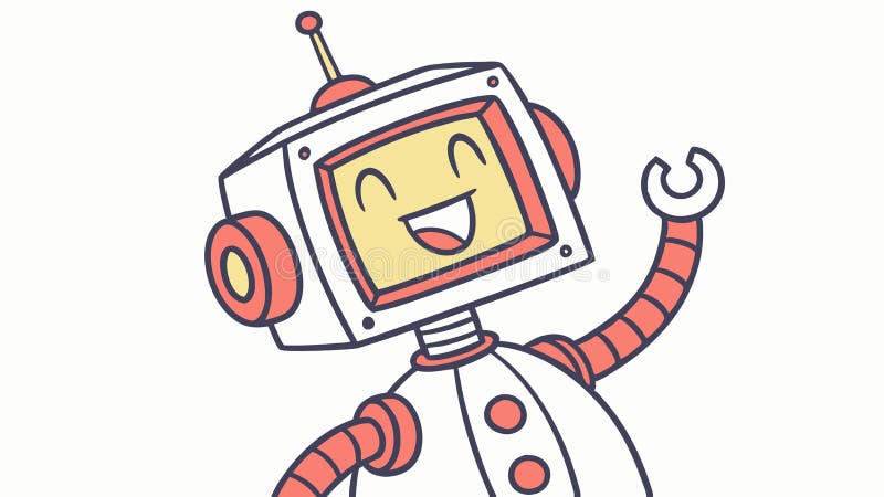 Happy Smiling Robot, Friendly Technology, Cute Android, Positive ...