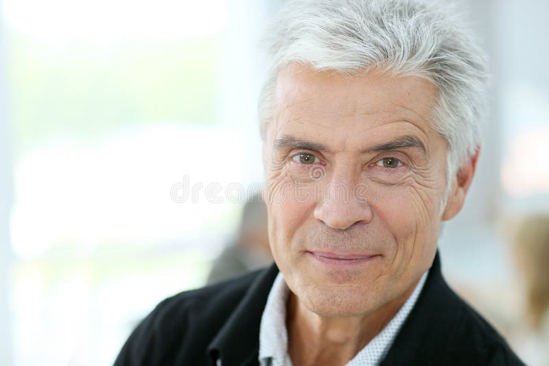 Happy smiling senior man stock image. Image of lifestyle - 59588873