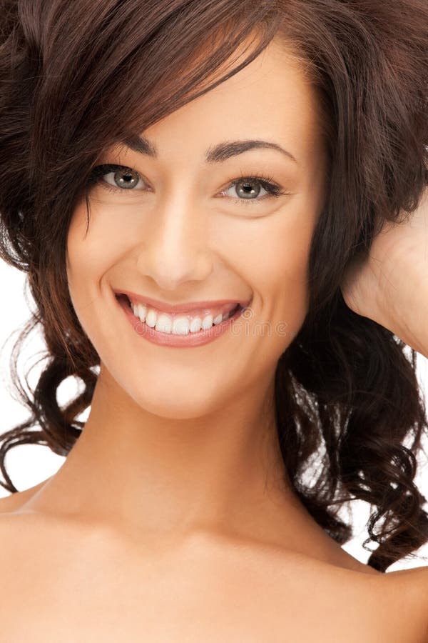 Smiling Naked Woman Stock Image Image Of Eyes Naked 21698735