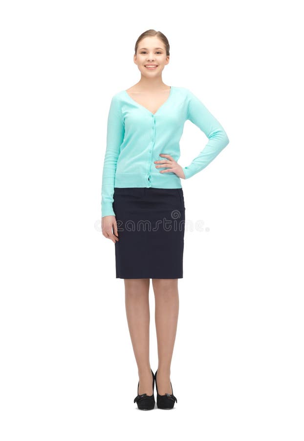 Happy and Smiling Woman in Specs Stock Image - Image of corporate ...