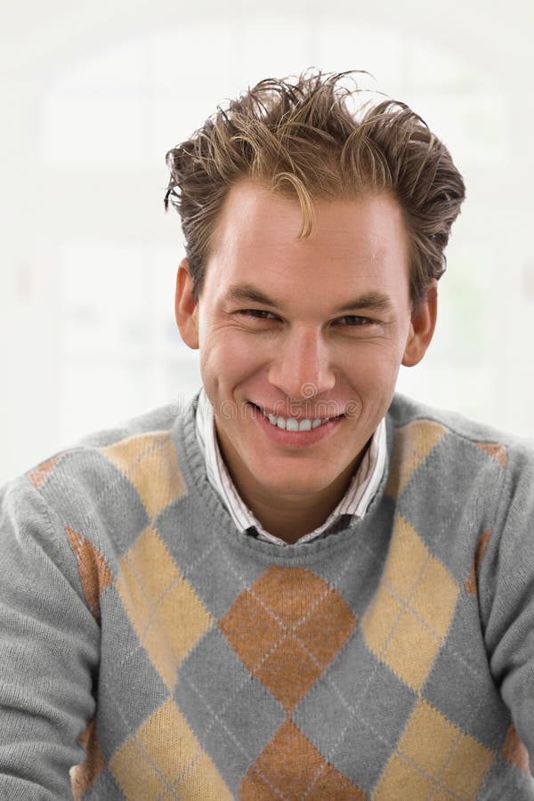 Happy smiling young man stock photo. Image of expression - 8556206