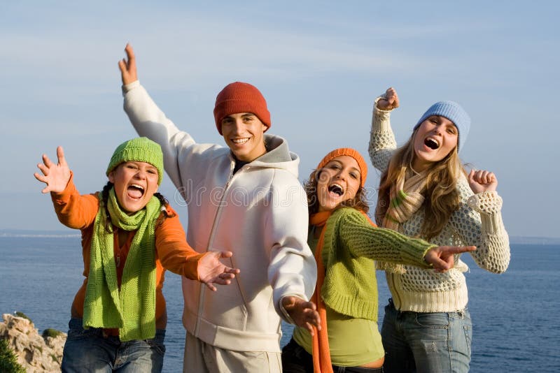 Happy smiling youth stock photo. Image of italian, people - 1015362