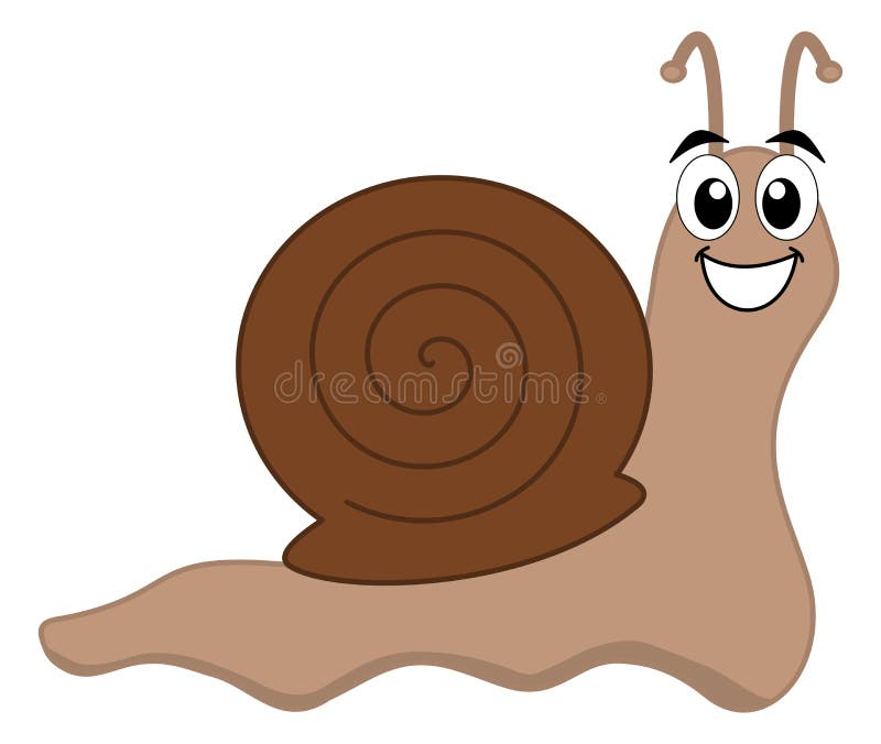 Cute cartoon snail stock vector. Illustration of cartoon - 56101208