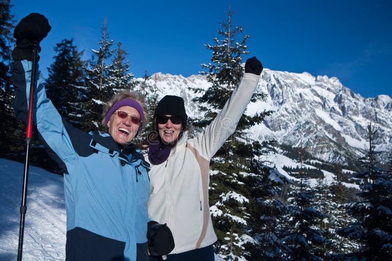 Happy snow time stock photo. Image of cold, daughter - 12859564