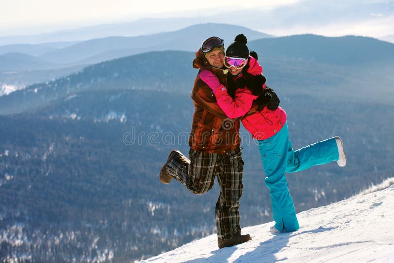 Young woman snowboarding stock image. Image of holiday - 6077371