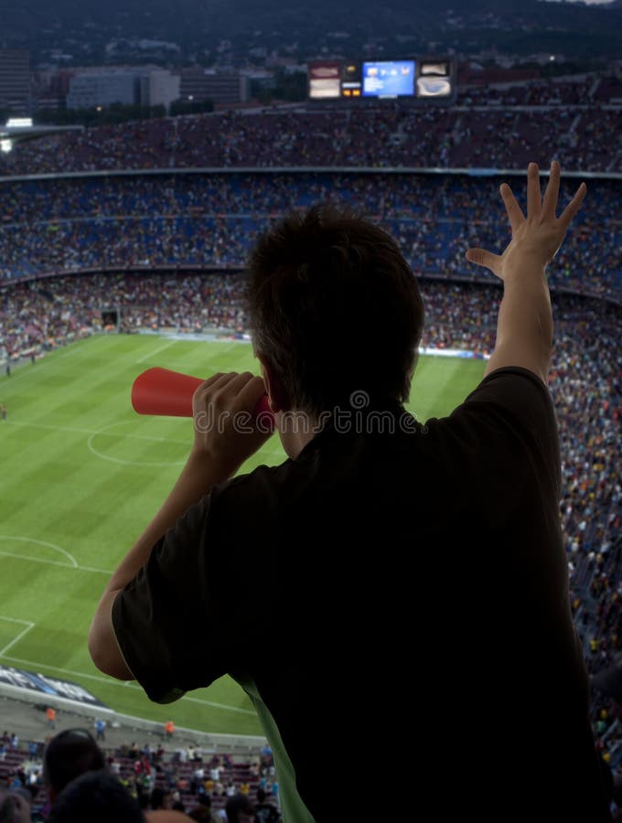 Happy soccer fans stock image. Image of full, happy, excitement - 33335139