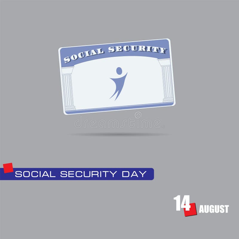 Happy Social Security Day stock vector. Illustration of event - 228765730