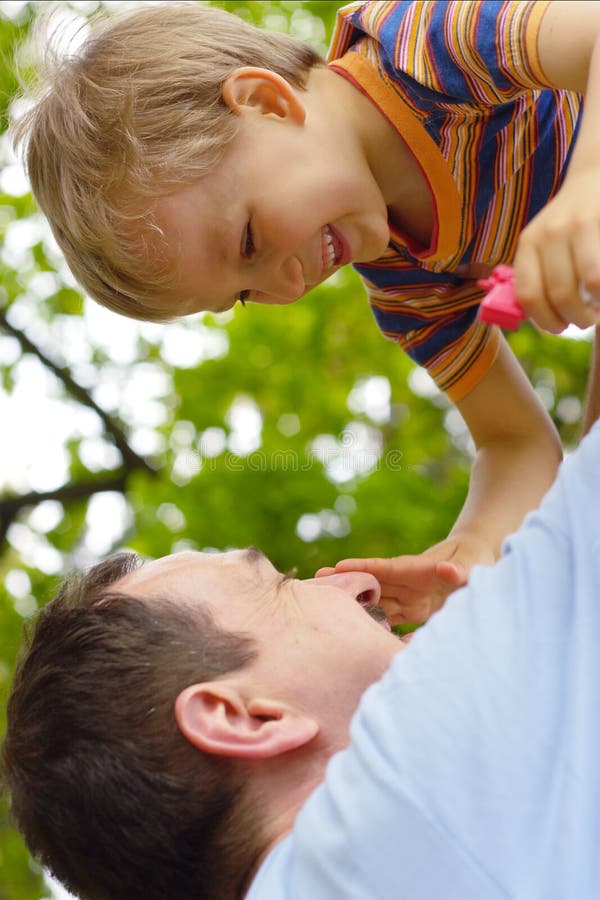 Father and son stock photo. Image of skies, love, children - 803080