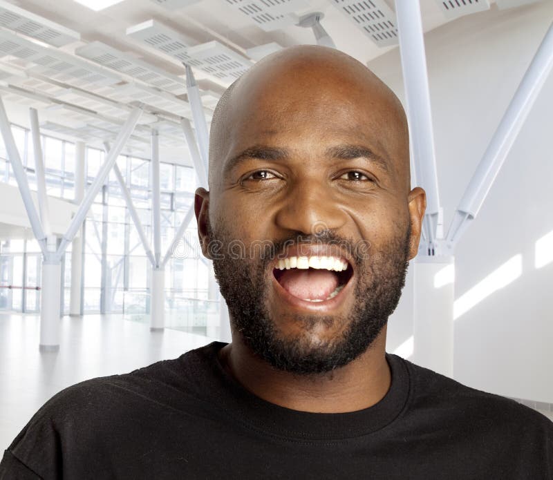 Happy South African man stock photo. Image of expressive - 15924668