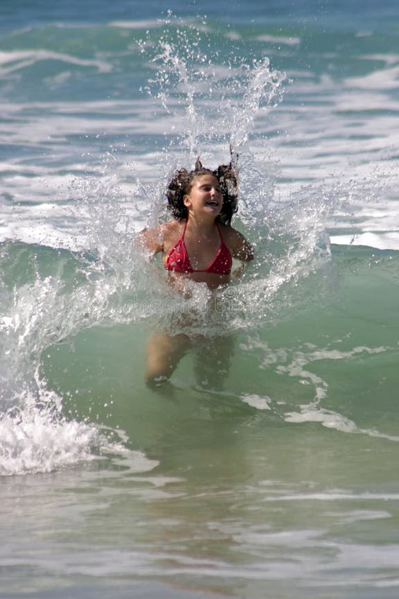 Happy splash! stock image. Image of ocean, happy, splash - 22926775