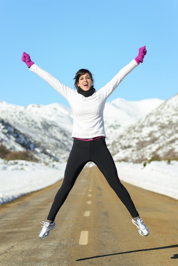 Running and jumping stock photo. Image of power, happy - 25068436