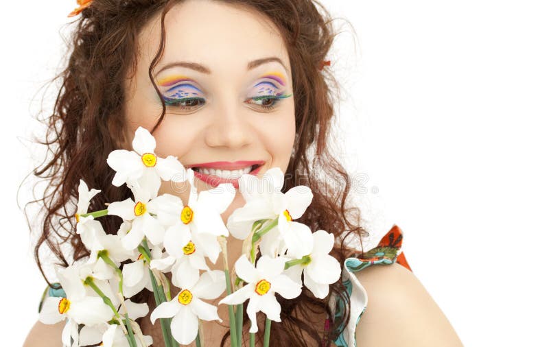 Happy Spring stock photo. Image of close, smelling, fresh - 9131824