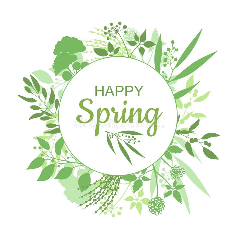 Spring Round Border Stock Illustrations – 37,159 Spring Round Border ...