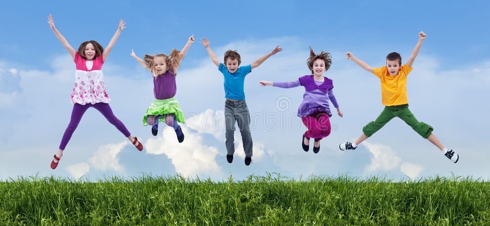 Happy spring jump stock image. Image of leap, freedom - 24777145