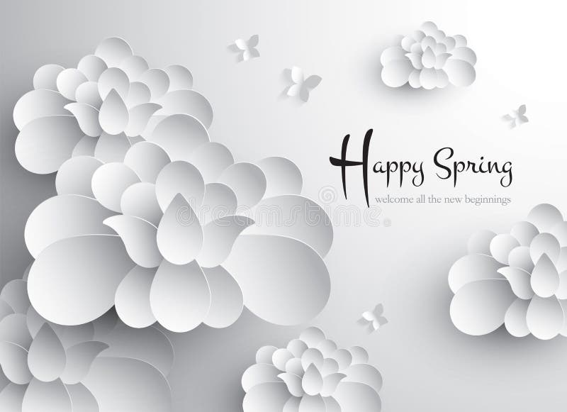 Happy Spring. Welcome All the New Beginnings. Stock Vector ...