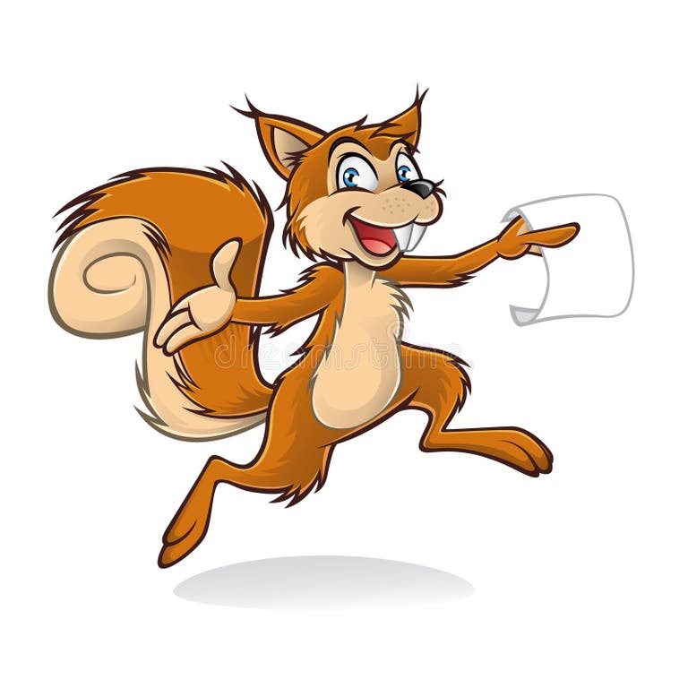 Happy Jumping Squirrel Cartoon Stock Illustrations – 582 Happy Jumping ...