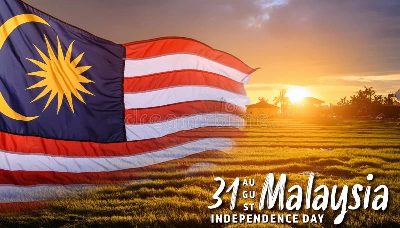 Happy 31st August Malaysia Independence Day Poster Design Stock ...