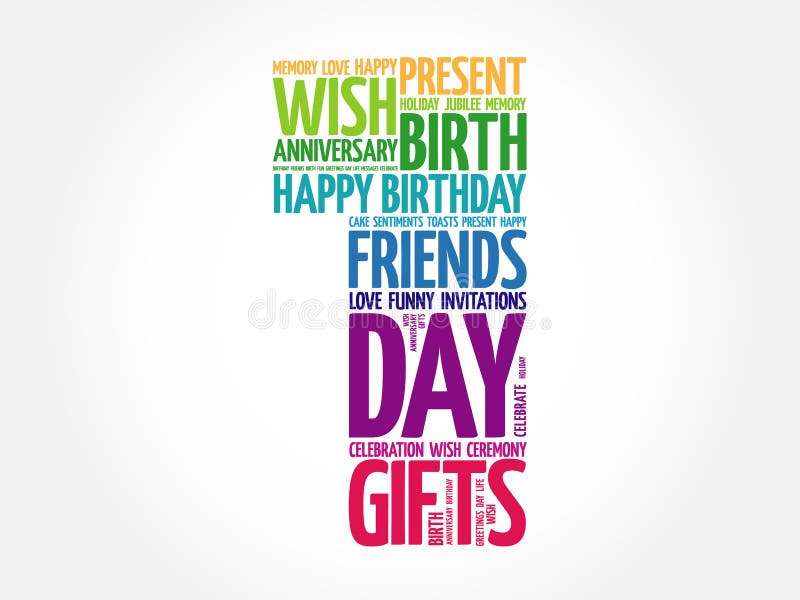 Happy Birthday Cloud Word Stock Illustrations – 230 Happy Birthday ...