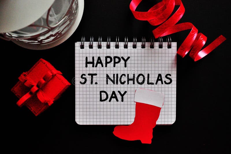 Happy St. Nicholas Day Background Stock Image - Image of cartoon ...