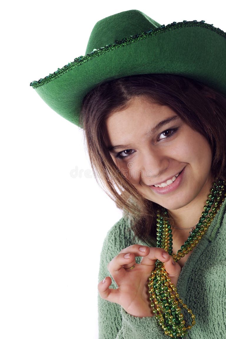 Teen Green St Patricks Day Dress Stock Photos - Free & Royalty-Free ...
