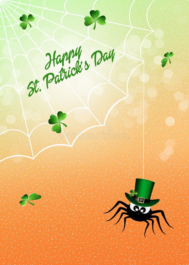 Spider St Patrick Day Stock Illustrations – 8 Spider St Patrick Day ...