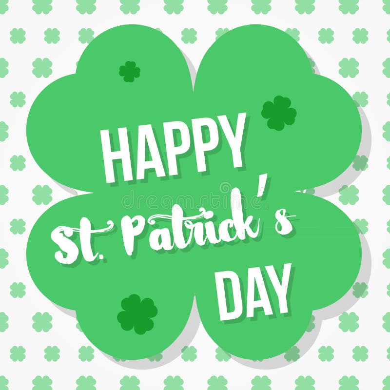 Happy St. Patrick`s Day. March 17. Vector Illustration, Flat Design ...