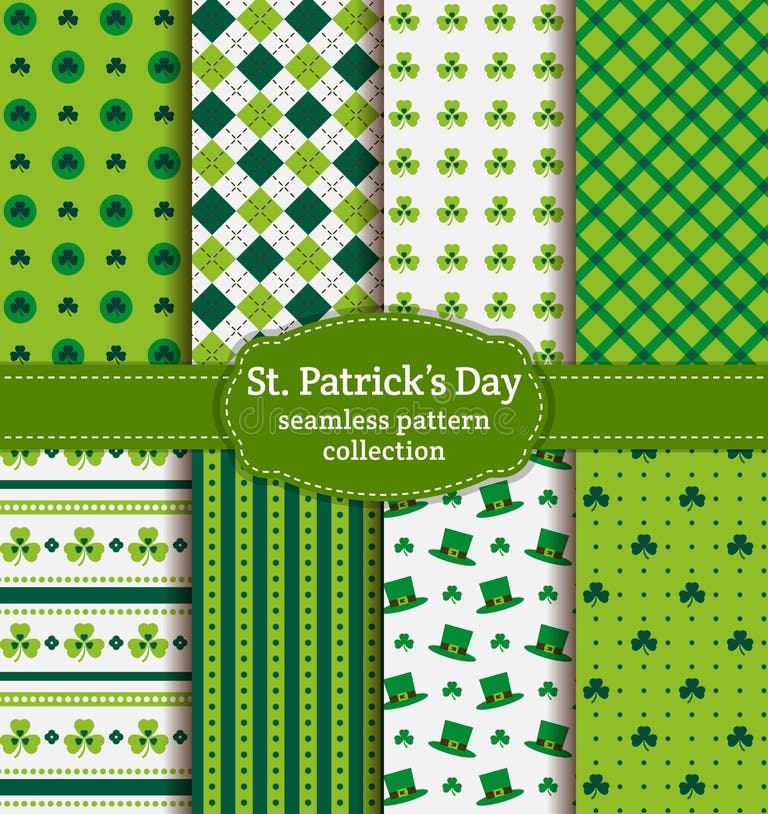 St Patrick Seamless Patterns Stock Illustrations 188 St Patrick