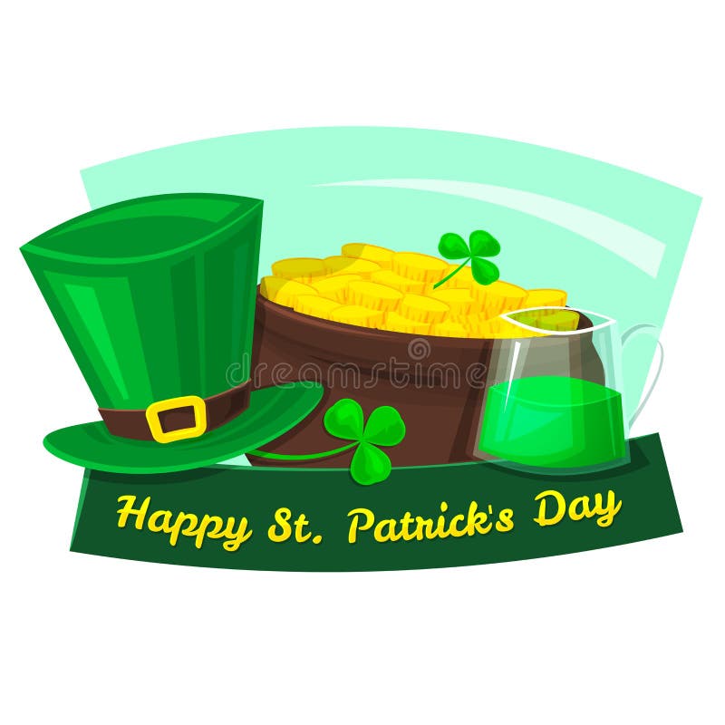 Happy St. Patrick S Day Vector Illustration Stock Vector - Illustration ...