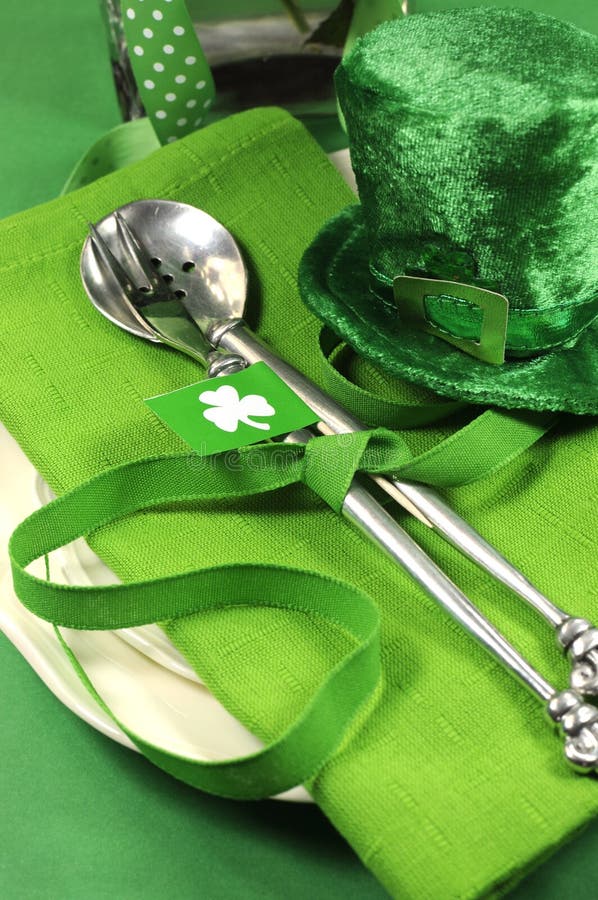 Irish table setting stock image. Image of irish, dining - 18836881