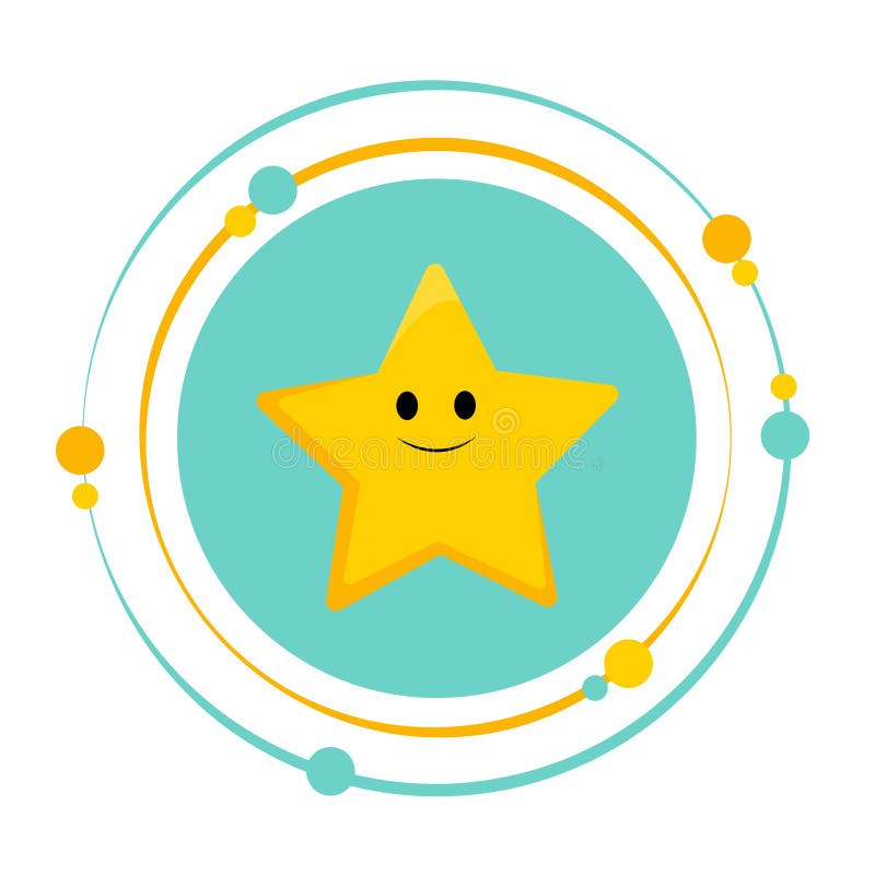 Happy Star Character Vector Illustration Graphic Icon Symbol Stock ...