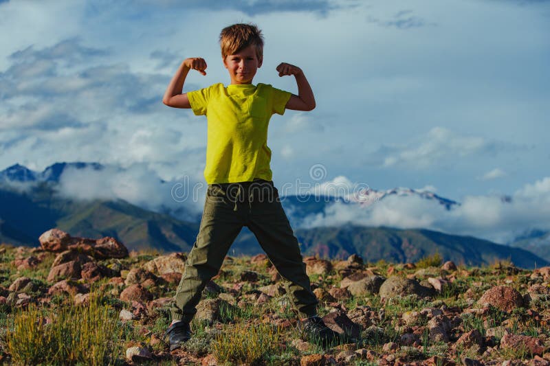 Strong boy stock image. Image of success, powerful, energy - 21282113