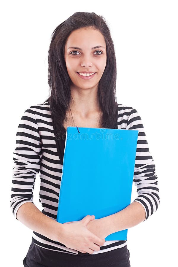 College Student girl stock image. Image of portrait, beauty - 23970795