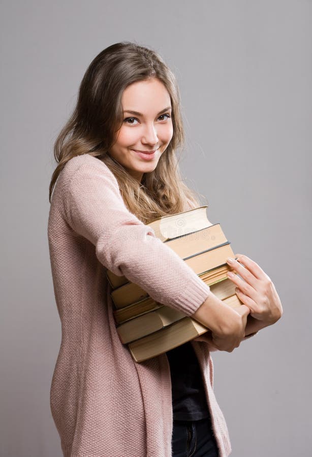 Happy student. stock photo. Image of holding, female - 28932856