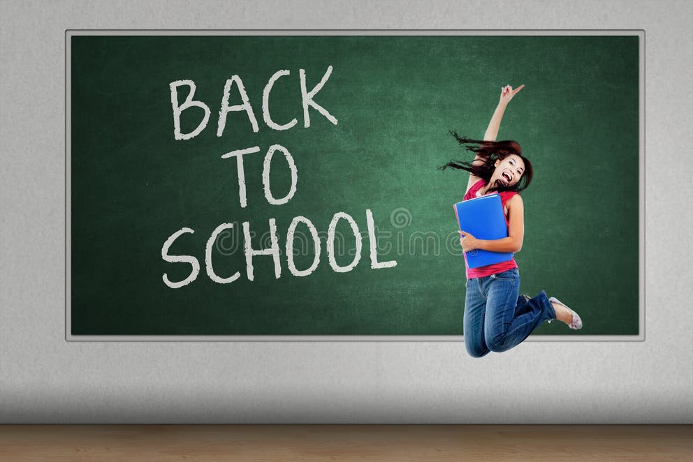 Happy Student Back To School Stock Image - Image of excited, celebrate ...