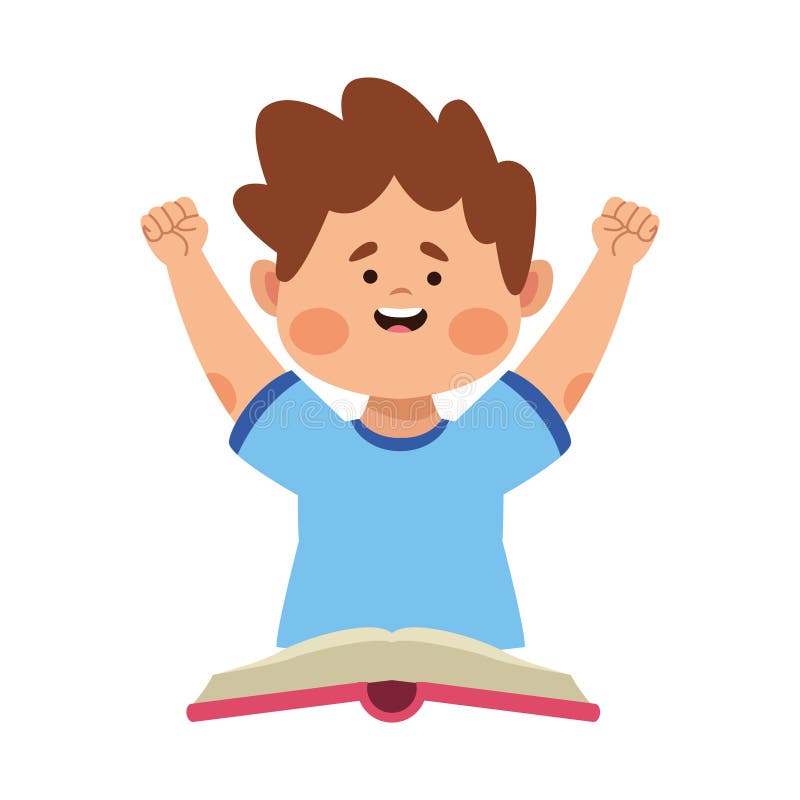 Happy Boy Student Cartoon